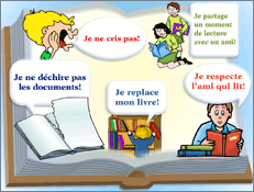 Une affiche pour le coin lecture