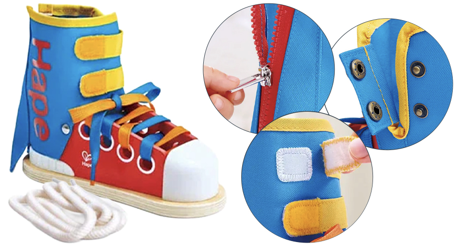 Soulier à lacer de la collection Melissa & Doug - Boutique Educatout