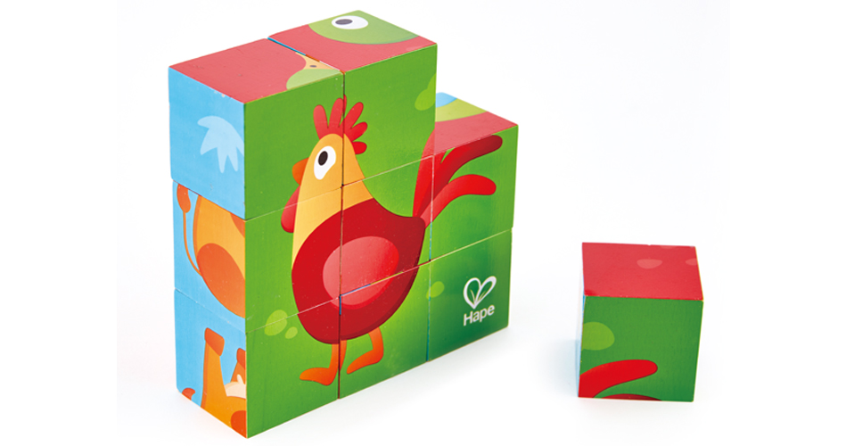 Casse-tête cube – Animaux de la ferme - Boutique Educatout
