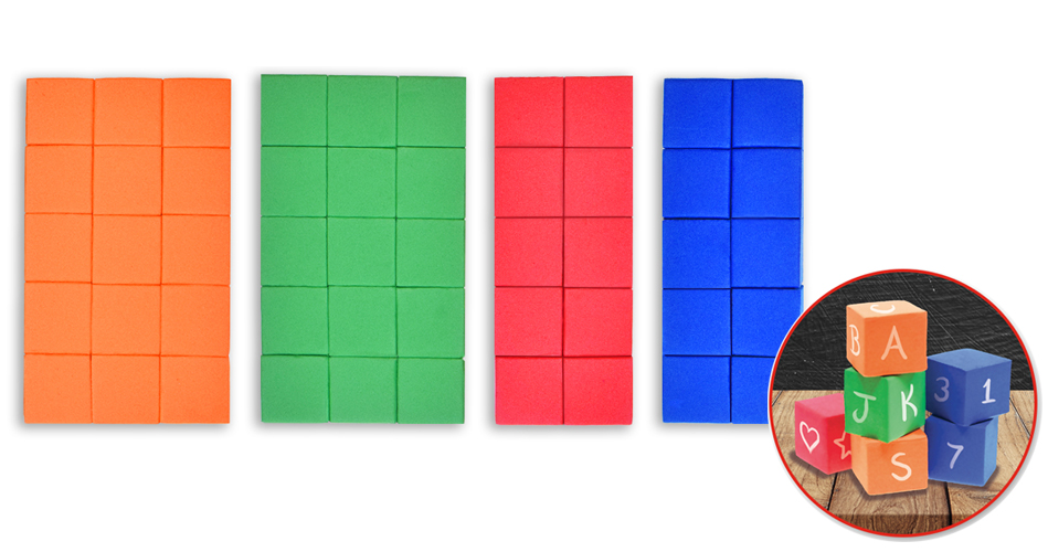 50 foam couting blocks - Educatall Online Store