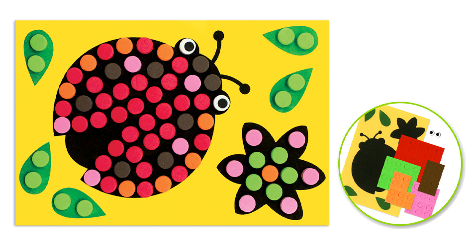 Fun-Foam mosaic-Ladybug+ 1 FREE - Educatall Online Store