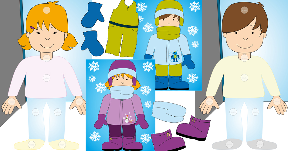 L’habillage d'hiver sous forme d'images et de chanson - Boutique Educatout