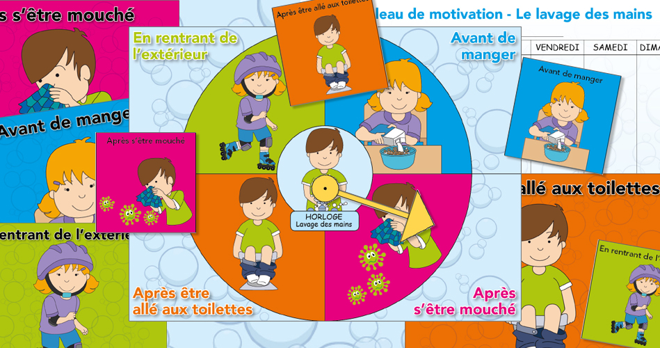 La routine du lavage des mains - Boutique Educatout