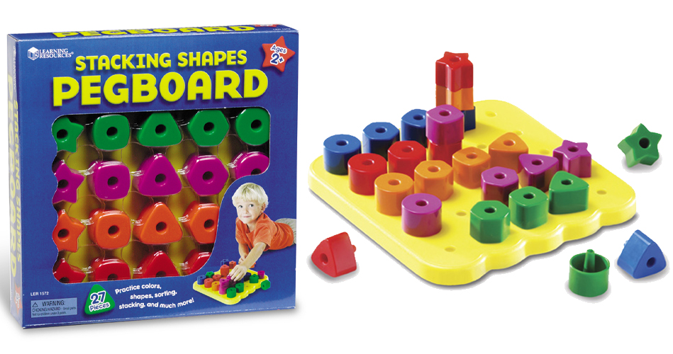 Stacking shapes pegboard-Learning Resources - Educatall Online Store