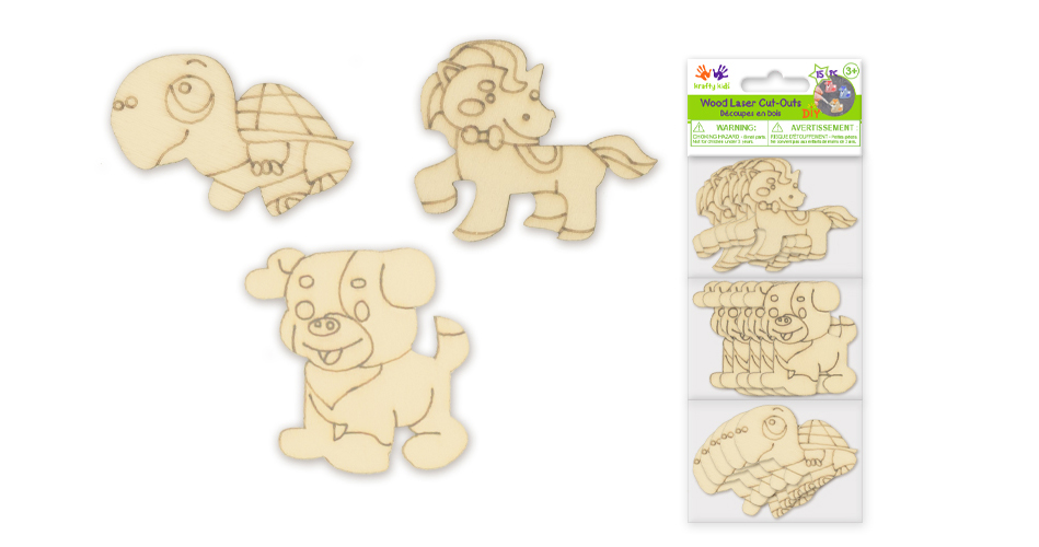 Small wooden shapes – Baby animals - Educatall Online Store
