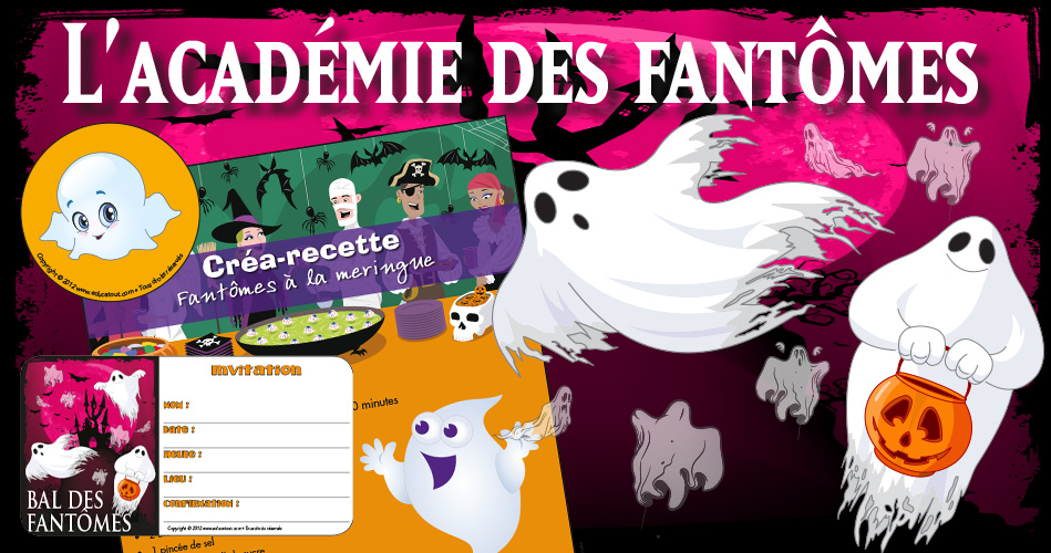 Halloween - L'académie des fantômes, activités pour enfants. | Educatout