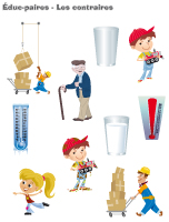 Les contraires, activités pour enfants. | Educatout