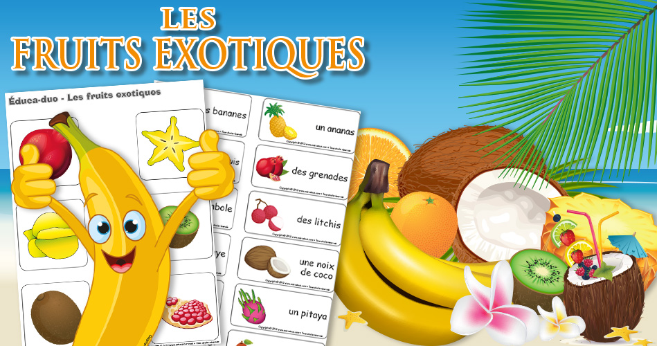 Coloriages De Fruits Tropicaux