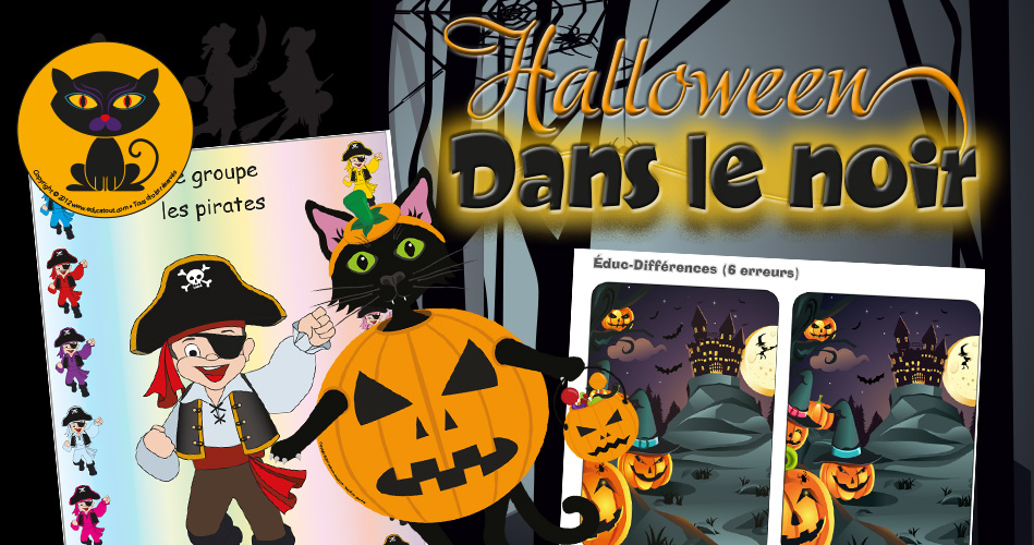 Halloween - Dans le noir, activités pour enfants. | Educatout