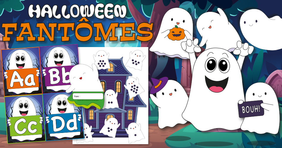 Fantômes d'Halloween, activités pour enfants. | Educatout