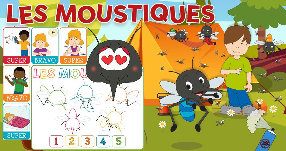 Les moustiques, activités pour enfants. | Educatout