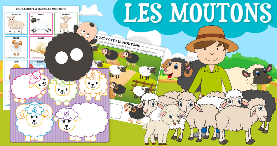 Animation De Mouton Arc En Ciel Activité Manuelle Mouton Tige Pour