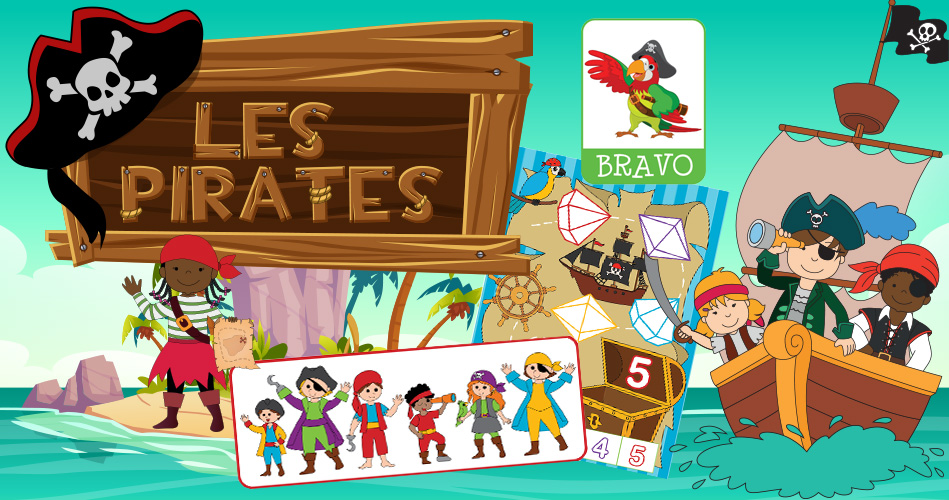 Les pirates, activités pour enfants. | Educatout