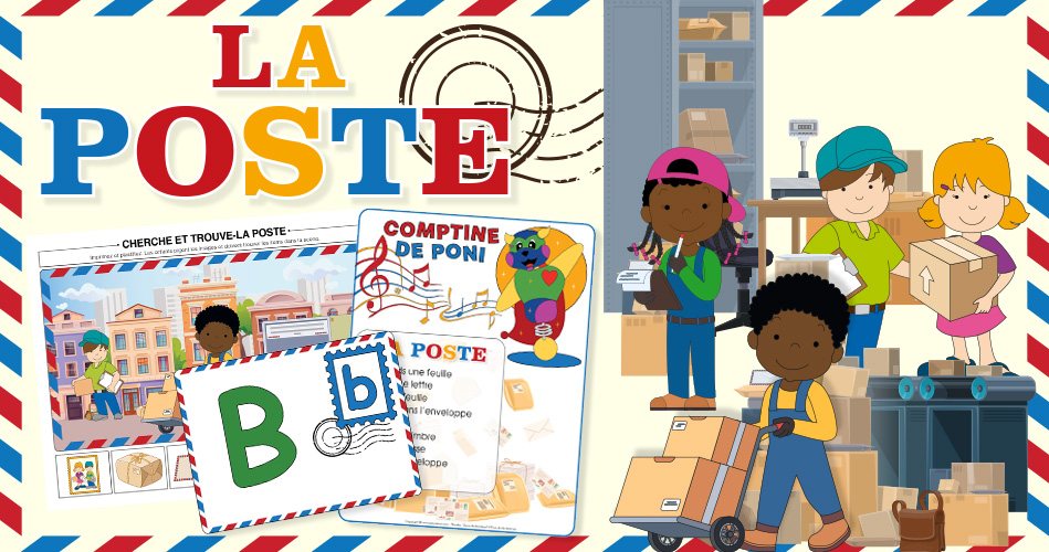La poste, activités pour enfants. | Educatout