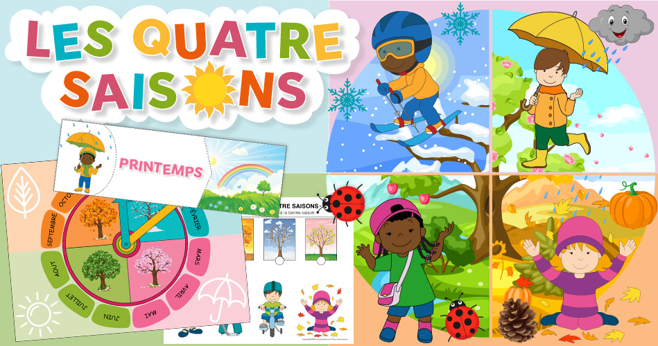 Les quatre saisons, activités pour enfants. | Educatout