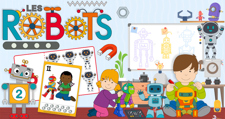 Les robots, activités pour enfants. | Educatout