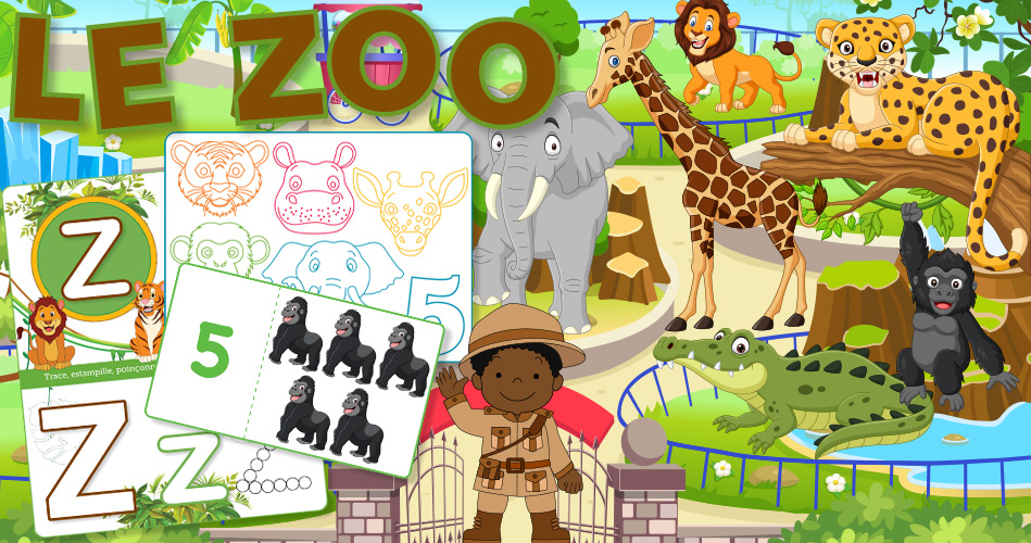 Le zoo, activités pour enfants. | Educatout